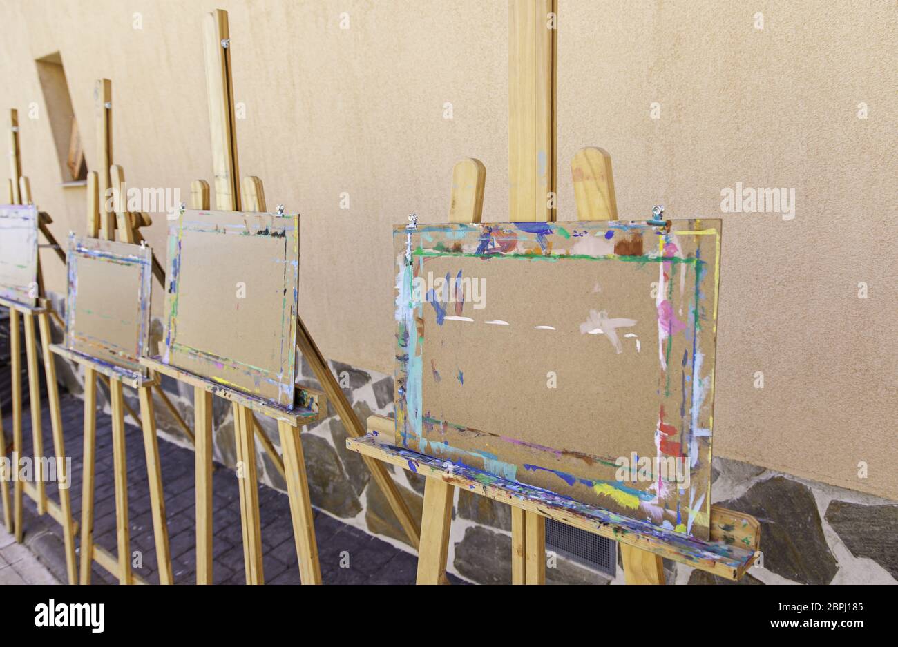 Canvas and support for canvases for painting, detail of art and ...