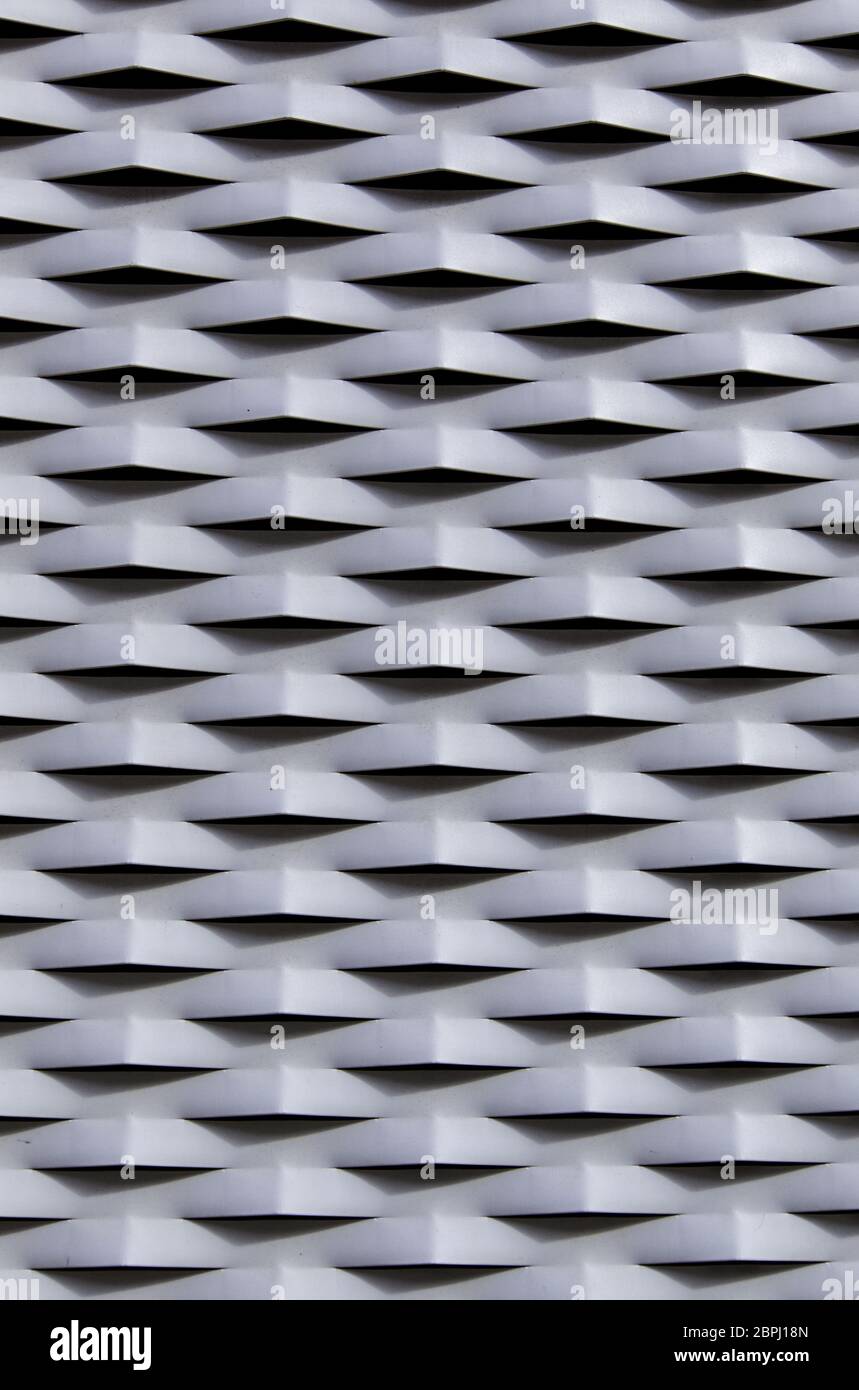 Metal protection grille with reliefs, safety detail and privacy Stock ...