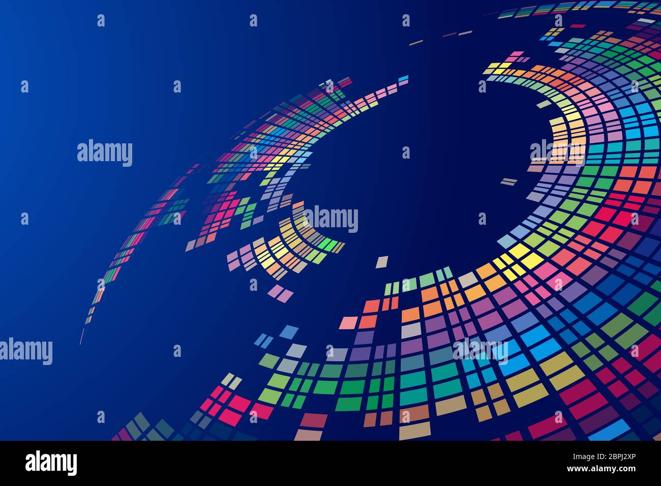 Color block rotating platform, network science and technology future ...