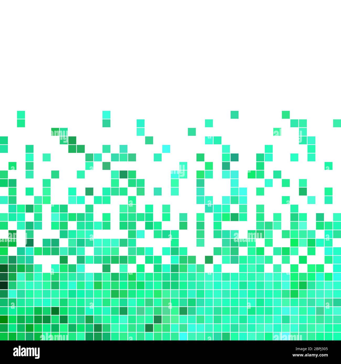 abstract square pixel mosaic background - teal Stock Photo - Alamy