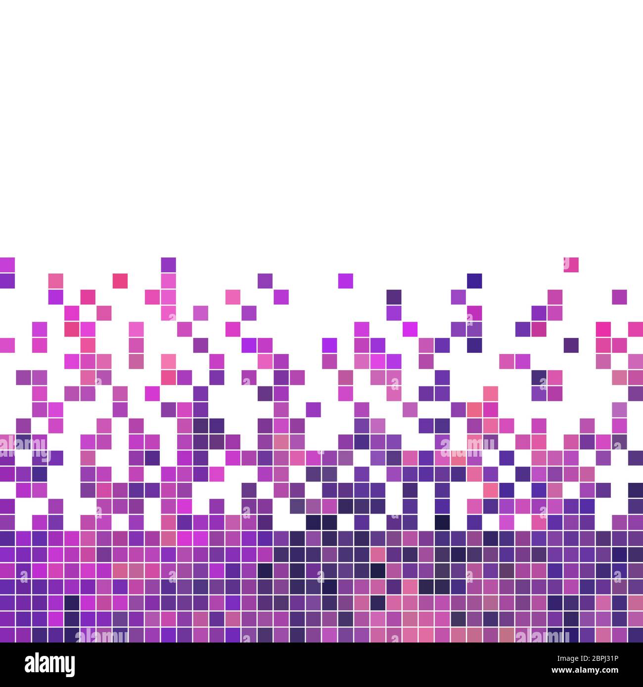 abstract square pixel mosaic background - purple and violet Stock Photo ...
