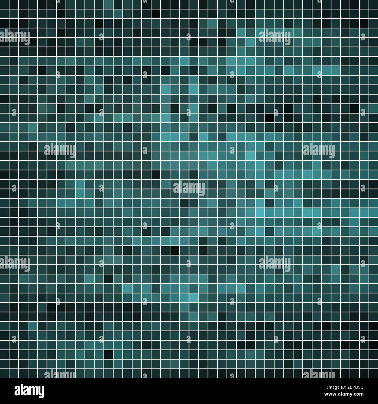 abstract square pixel mosaic background - teal Stock Photo - Alamy