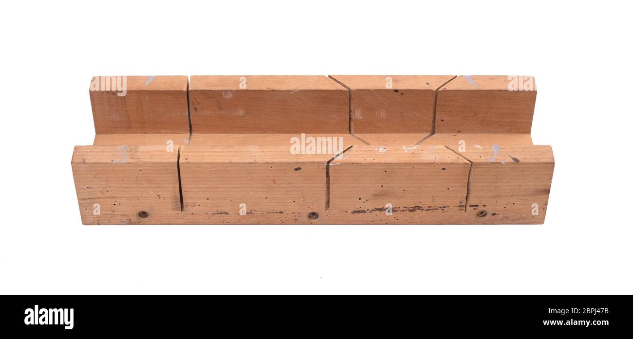 Miter box, isolated on a white background Stock Photo - Alamy