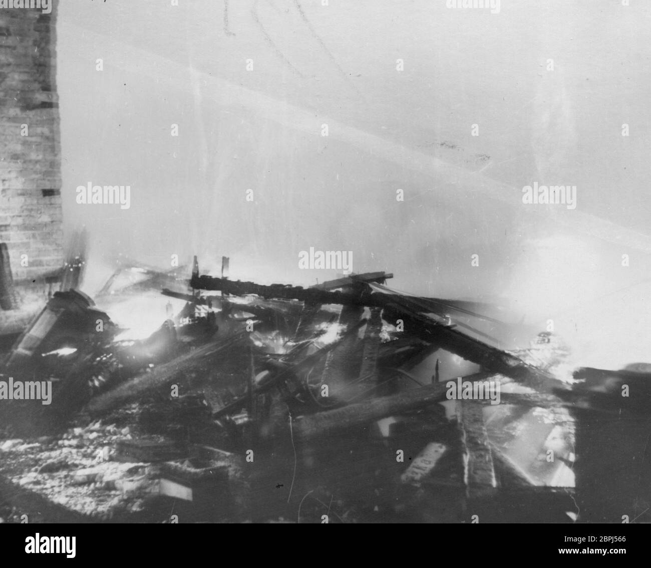 Reichstag fire - fire brigade doing the fire-fighting work Heinrich ...