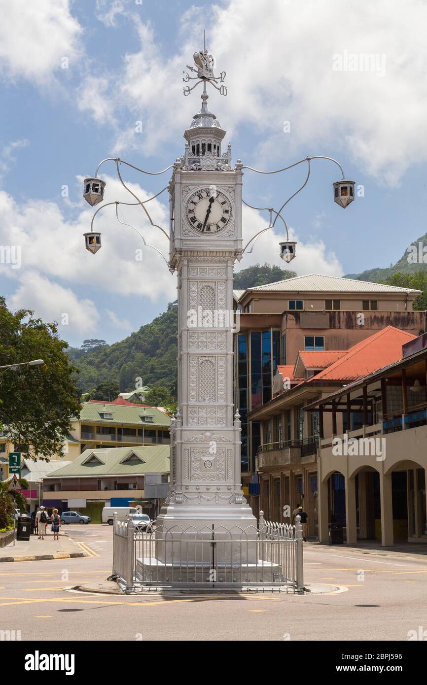 Seychelles victoria clocktower hi-res stock photography and images - Alamy