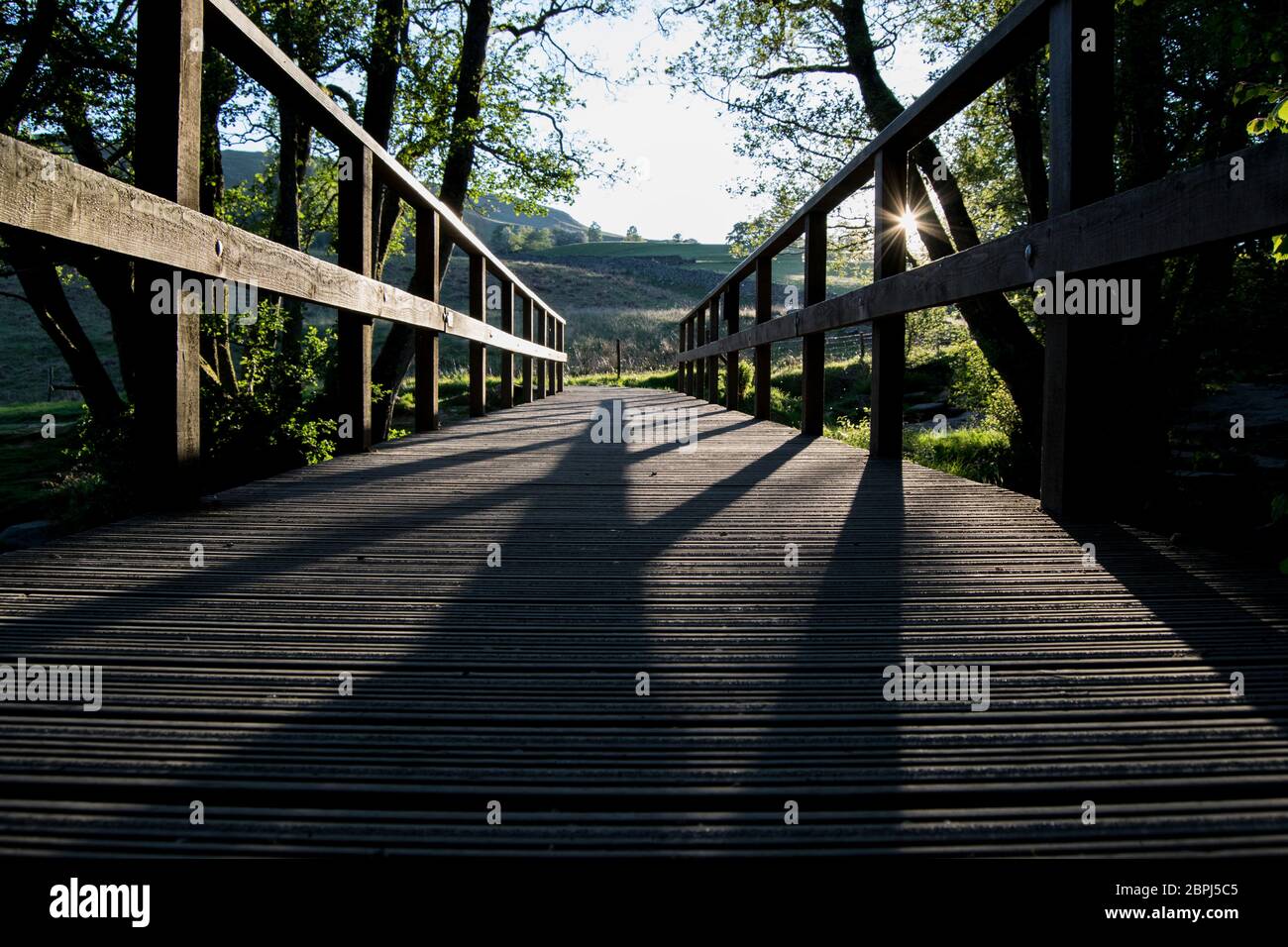 Beautiful wooden bridge on hi-res stock photography and images - Alamy