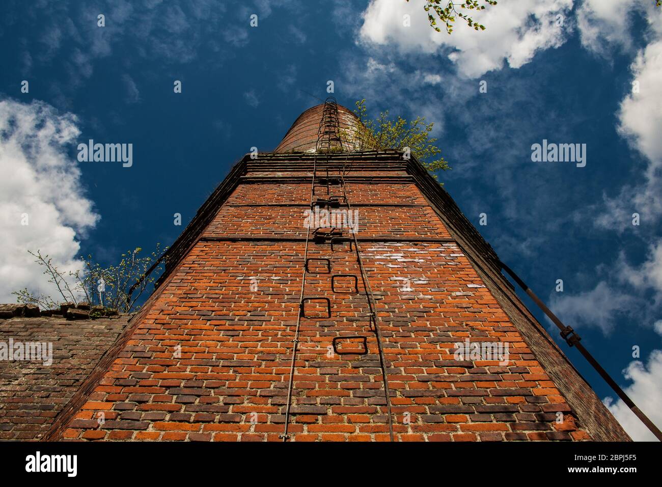Old industrial brick chimney hi-res stock photography and images - Alamy