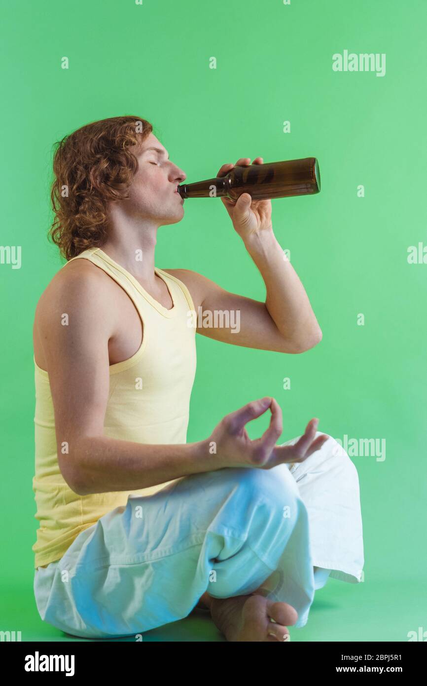 Beer yoga hi-res stock photography and images - Alamy