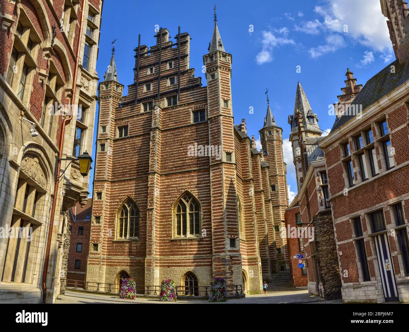 Antwerp, Flanders, Belgium. August 2019. The old meat market is a ...