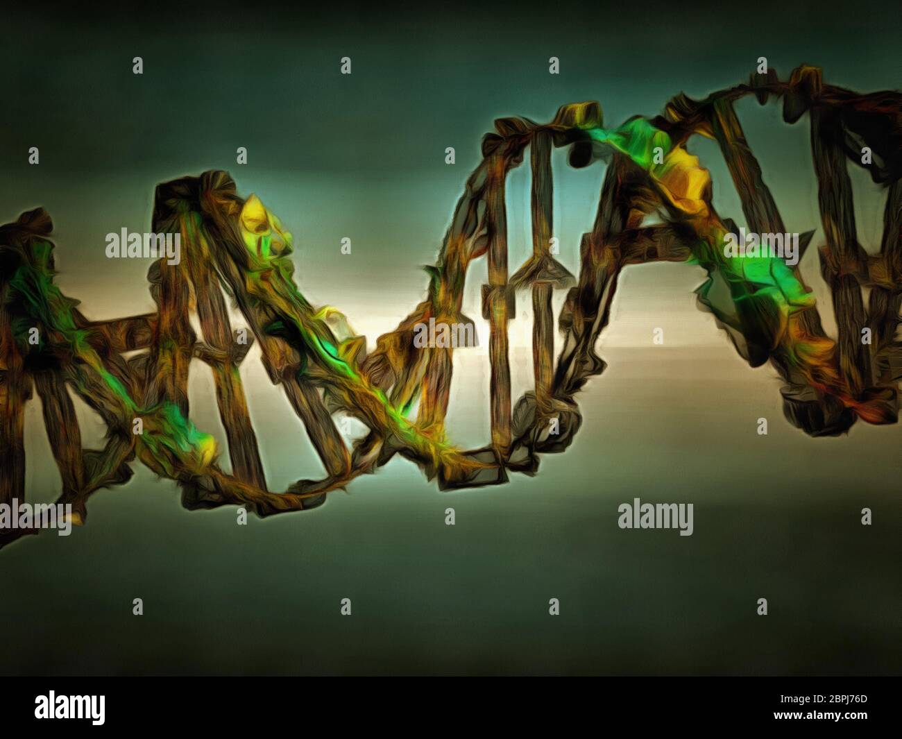 Damaged DNA chain Stock Photo - Alamy