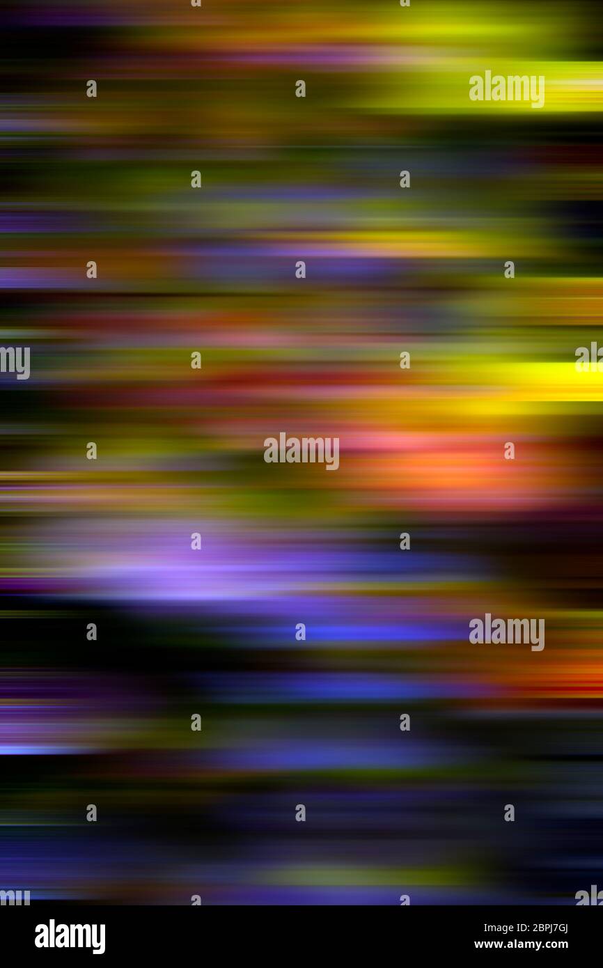 Digitally enhanced background image with horizontal strokes of glowing ...