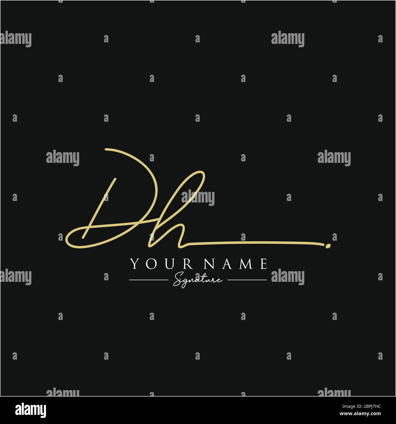 Letter dh logo hi-res stock photography and images - Alamy