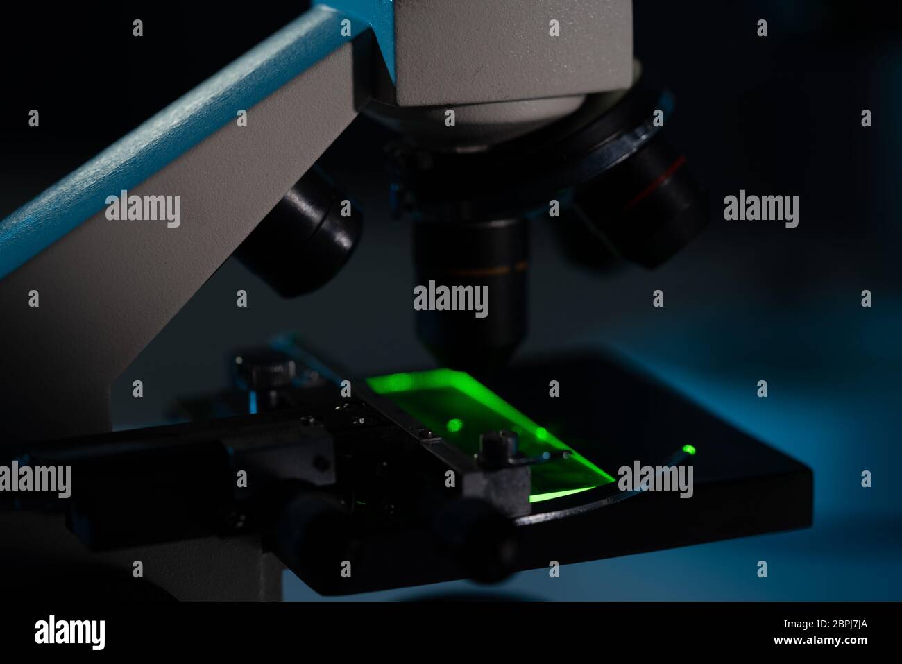 Scientific optical microscope in the laboratory Stock Photo - Alamy