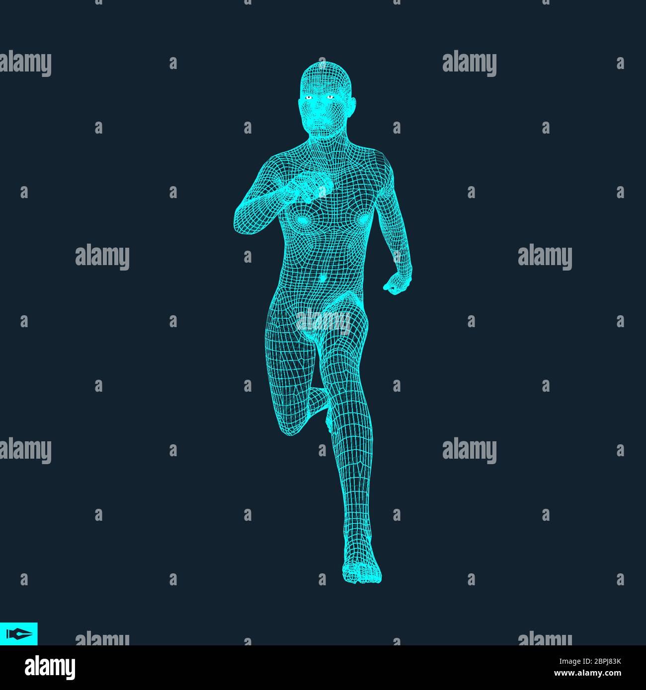 Training run man Stock Vector Images - Alamy