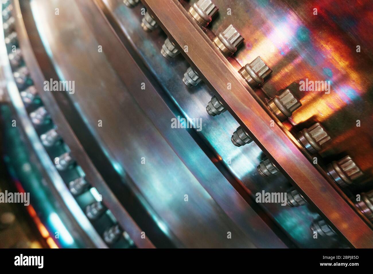 Element of a turbo compressor of a gas turbine, individual parts of an ...