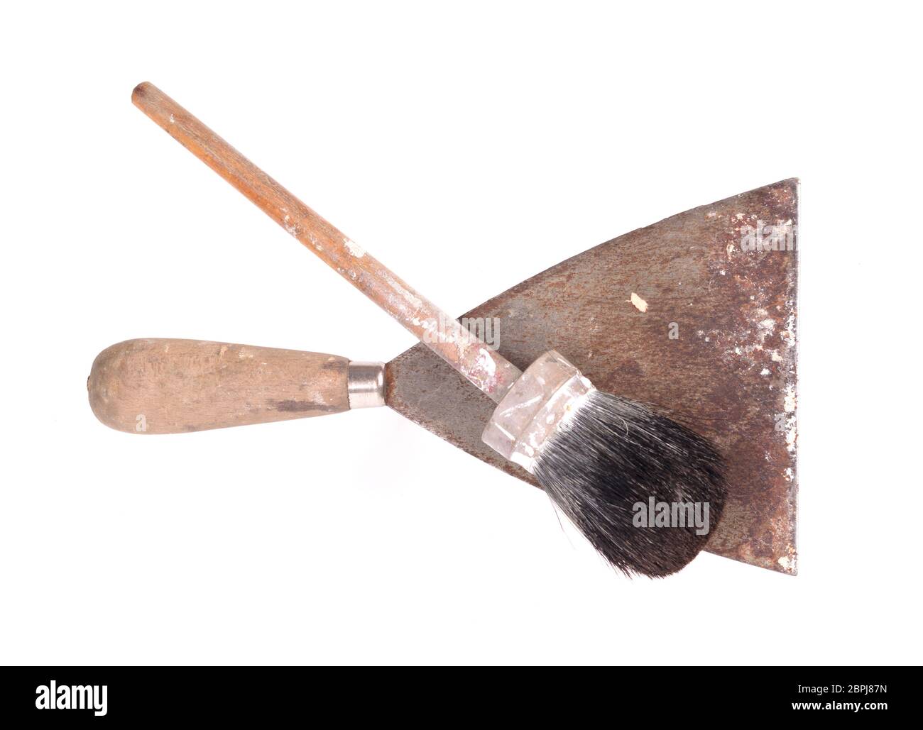 Old knife paintbrush hi-res stock photography and images - Alamy