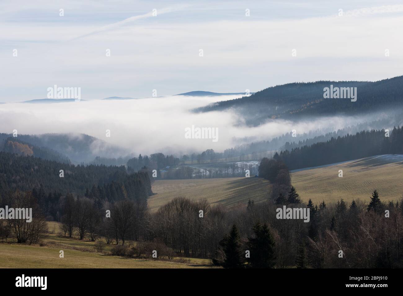 Landschaft im Boehmerwald Stock Photo - Alamy
