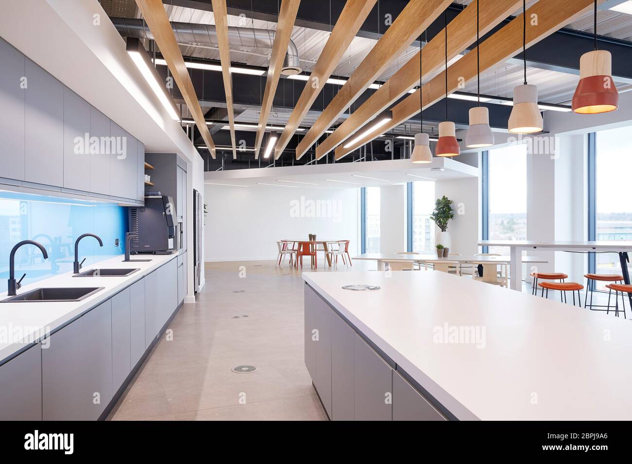 Office corporate architecture kitchen hi-res stock photography and ...