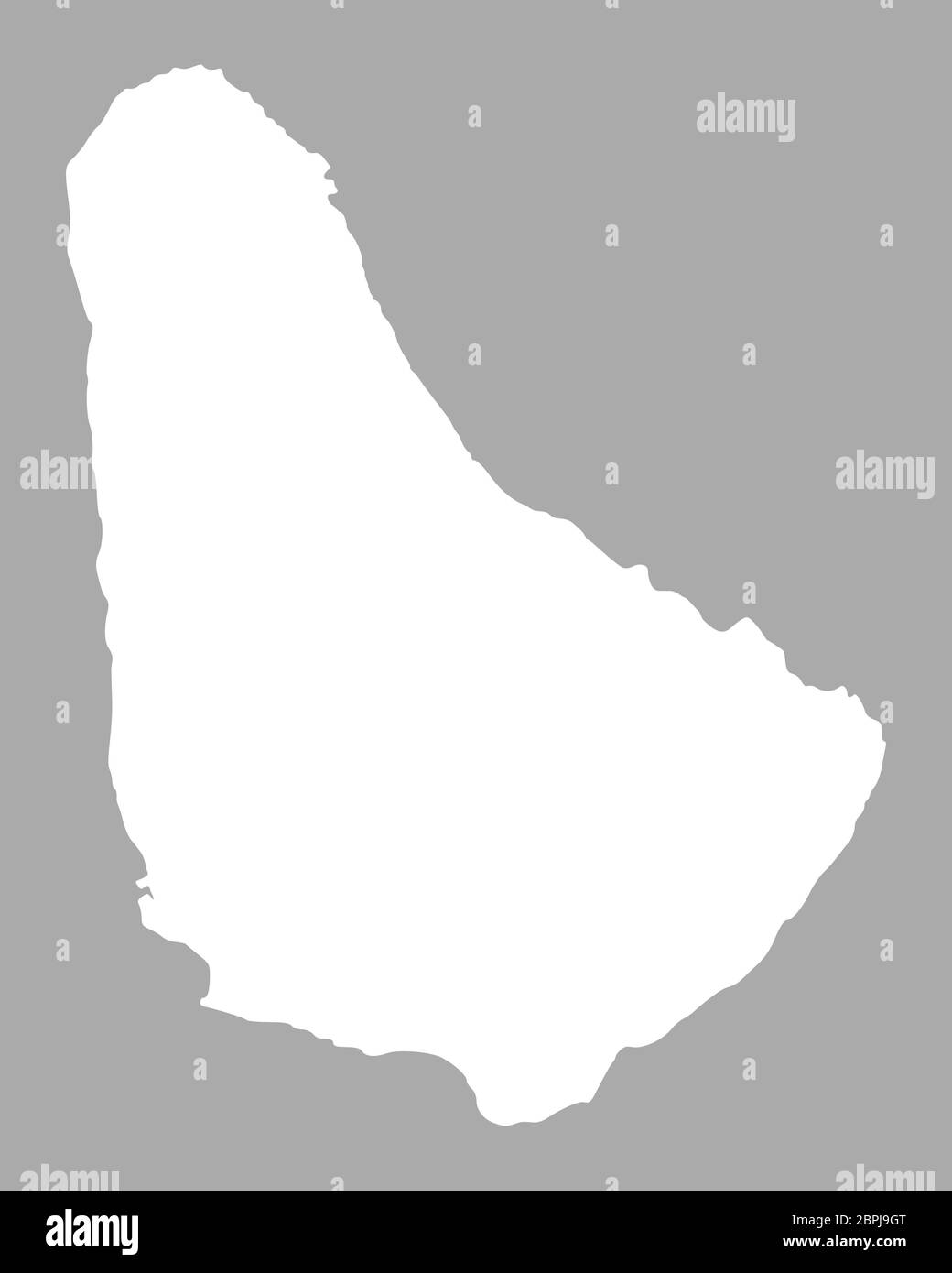 Map of Barbados Stock Photo - Alamy