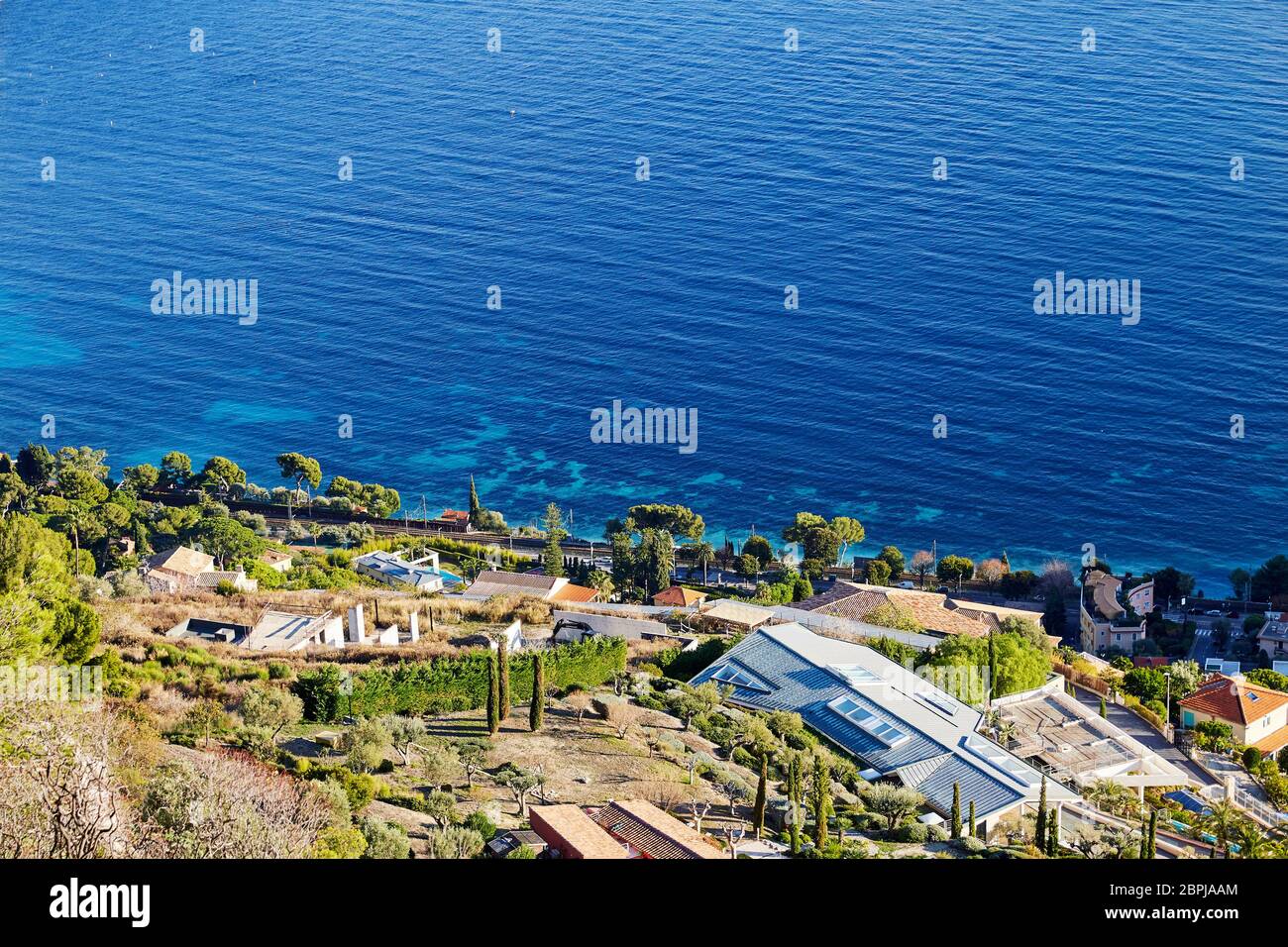 Nice city coastline from top view. France beauties Stock Photo - Alamy