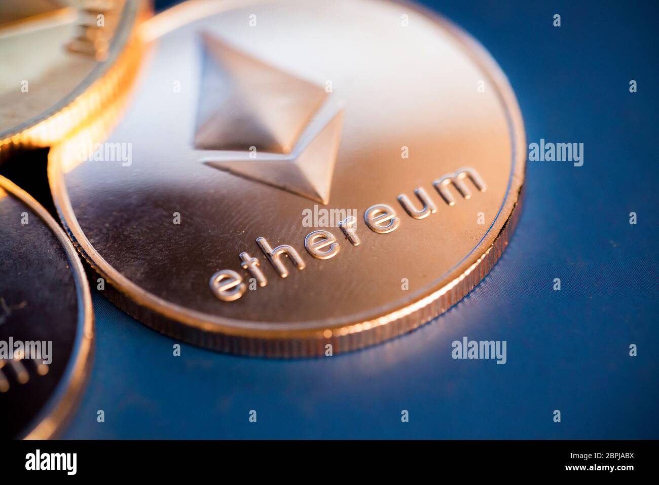 Cryptocurrency golden coin hi-res stock photography and images - Alamy