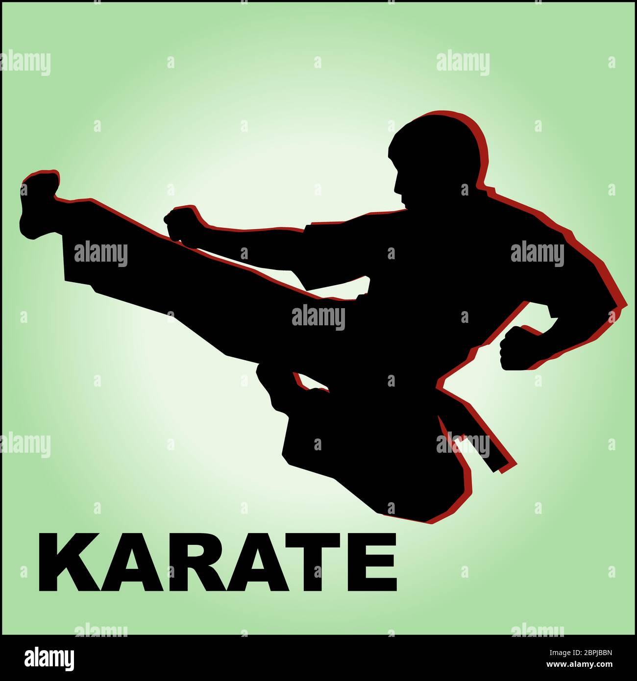 Martial art colored simbol, logo. Karate creative design emblem Stock ...