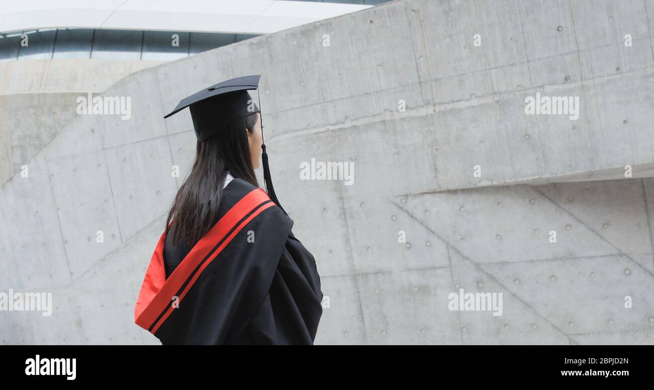 Young woman get graduation Stock Photo - Alamy