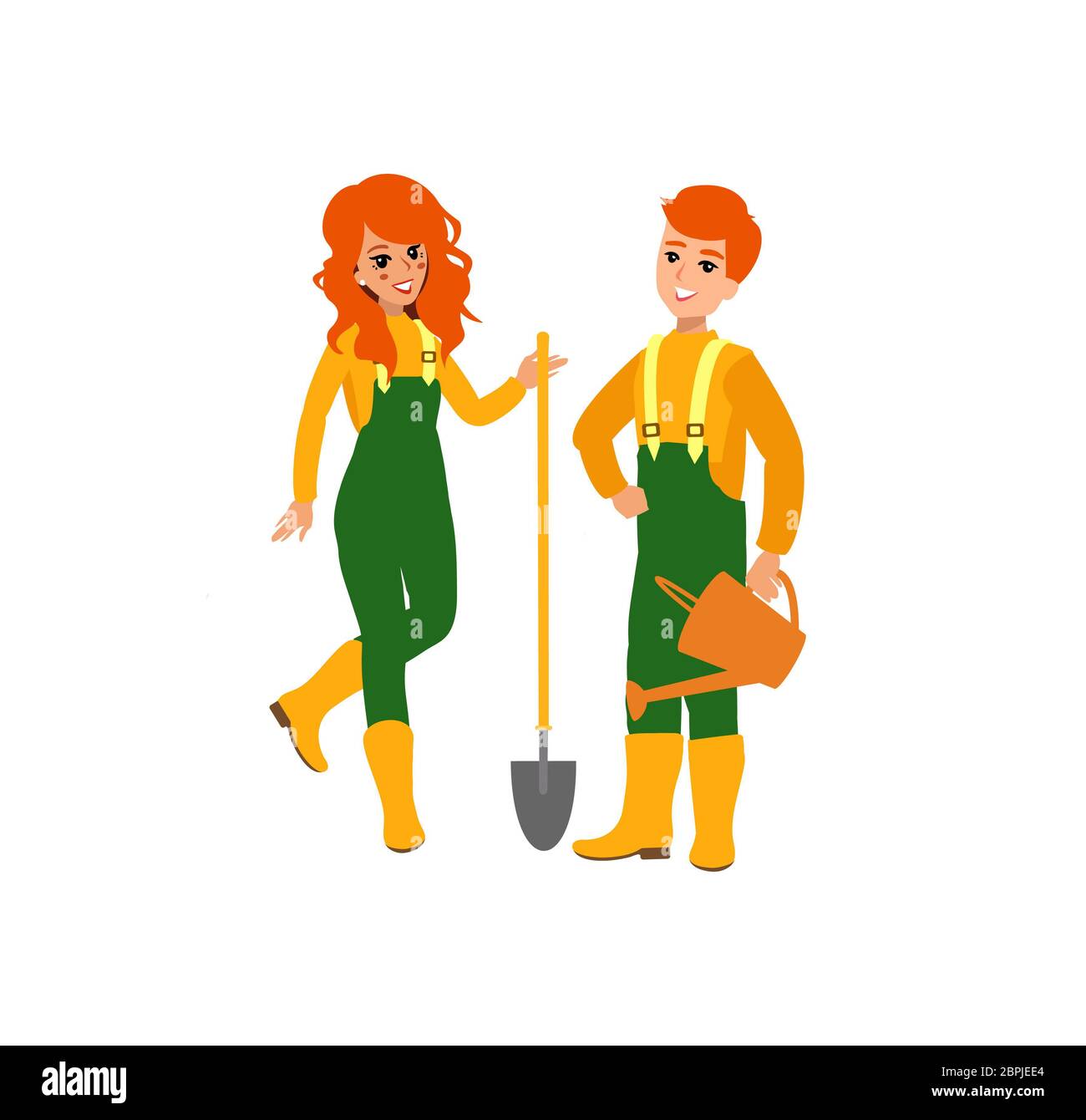 Funny character design. Cartoon illustration. Garden care concept ...