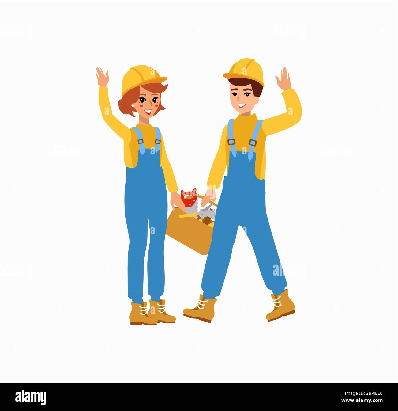 worker character vector design. Animate personage. Fun cartoon person ...