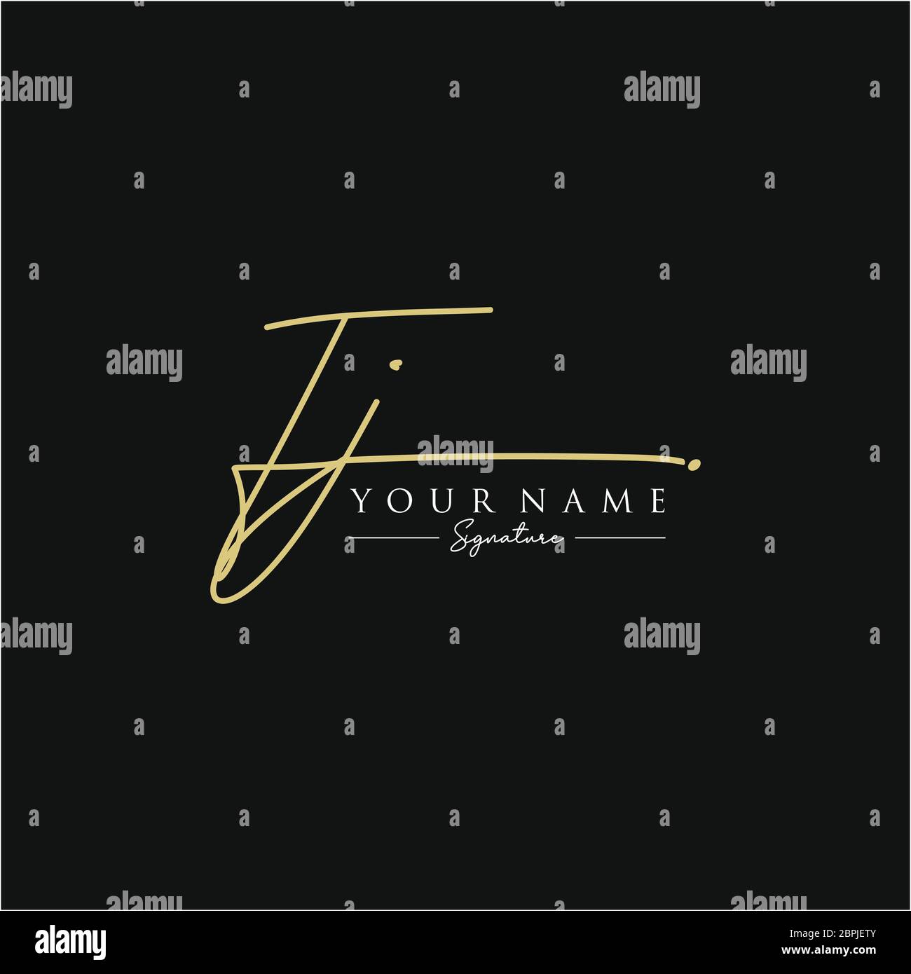 Letter fj logo hi-res stock photography and images - Alamy