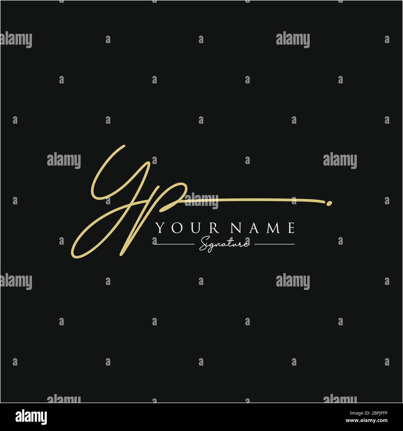 Gp signature Stock Vector Images - Alamy