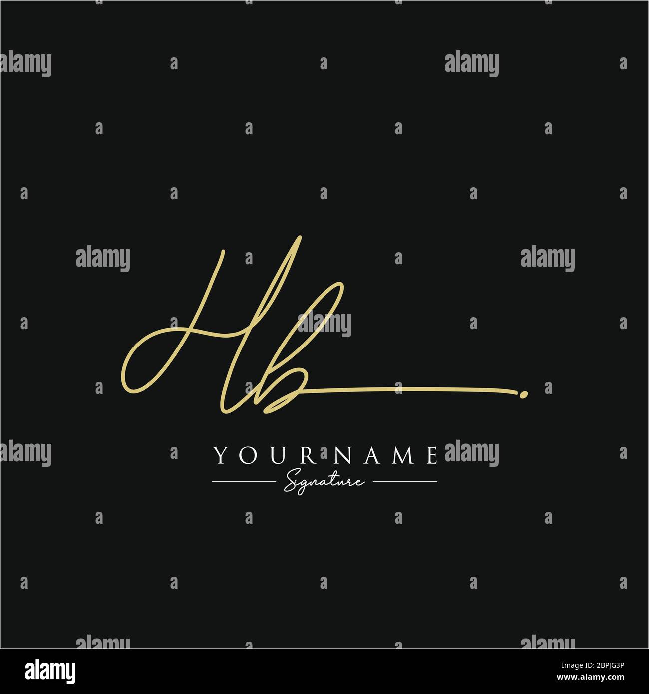 Logo vector modern hb Stock Vector Images - Alamy