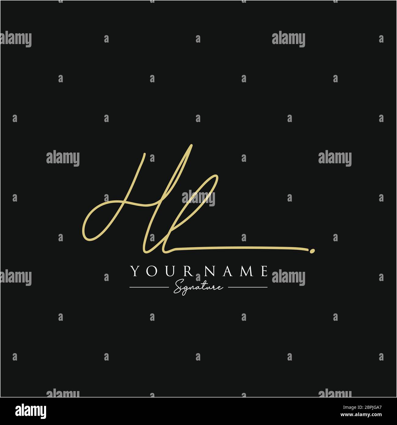 Letter hl logo hi-res stock photography and images - Alamy