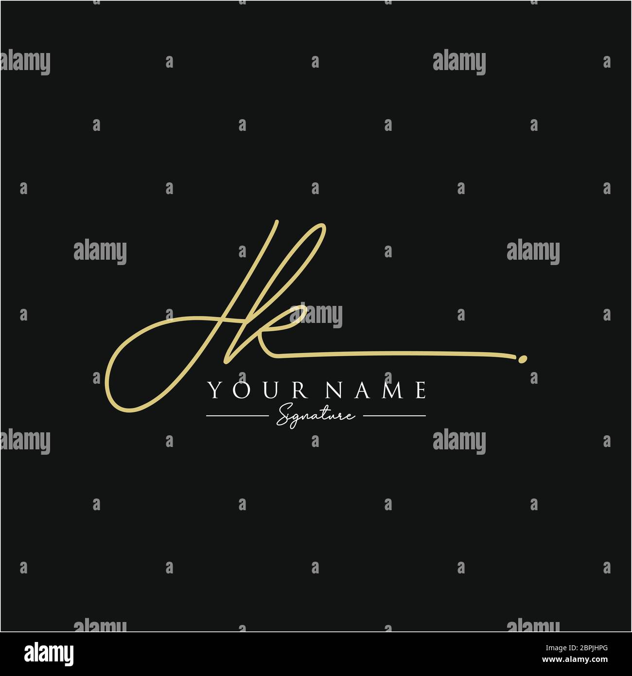 Handwritten jk vector vectors hi-res stock photography and images - Alamy
