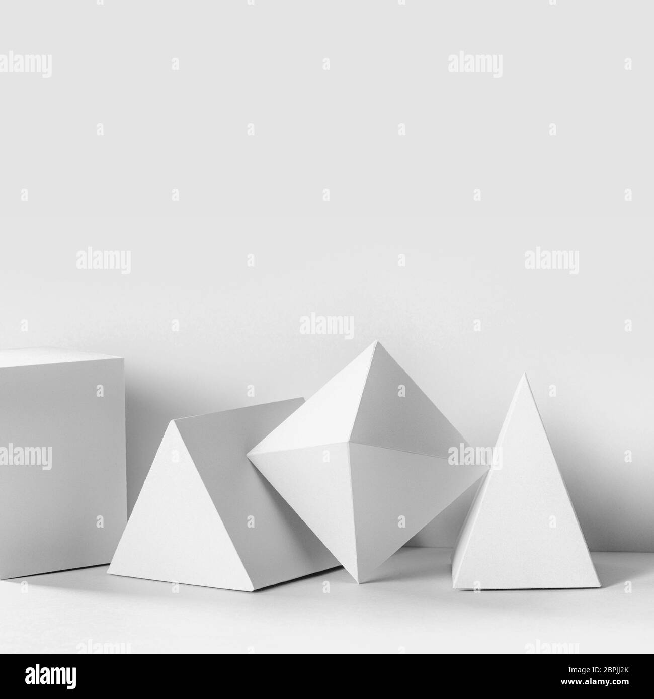 Platonic solids white hi-res stock photography and images - Alamy
