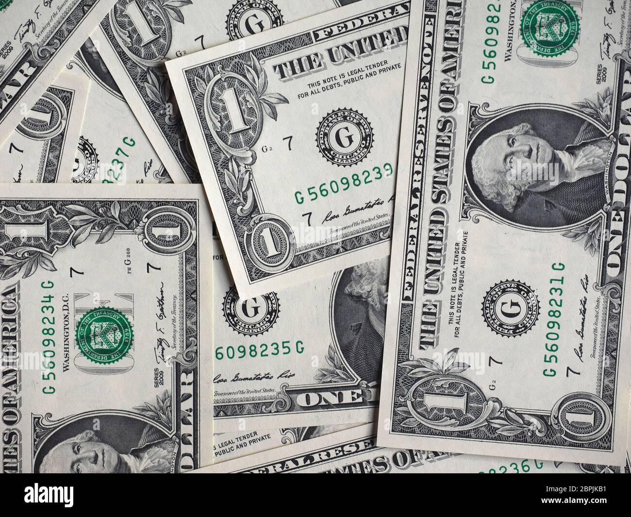 One Dollar banknotes money (USD), currency of United States Stock Photo ...