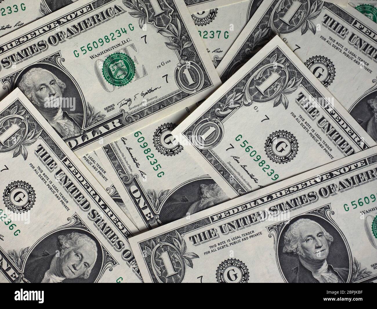 One Dollar banknotes money (USD), currency of United States Stock Photo ...