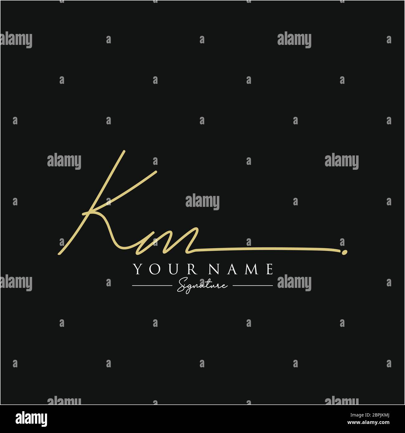 Letter Km Logo High Resolution Stock Photography and Images - Alamy