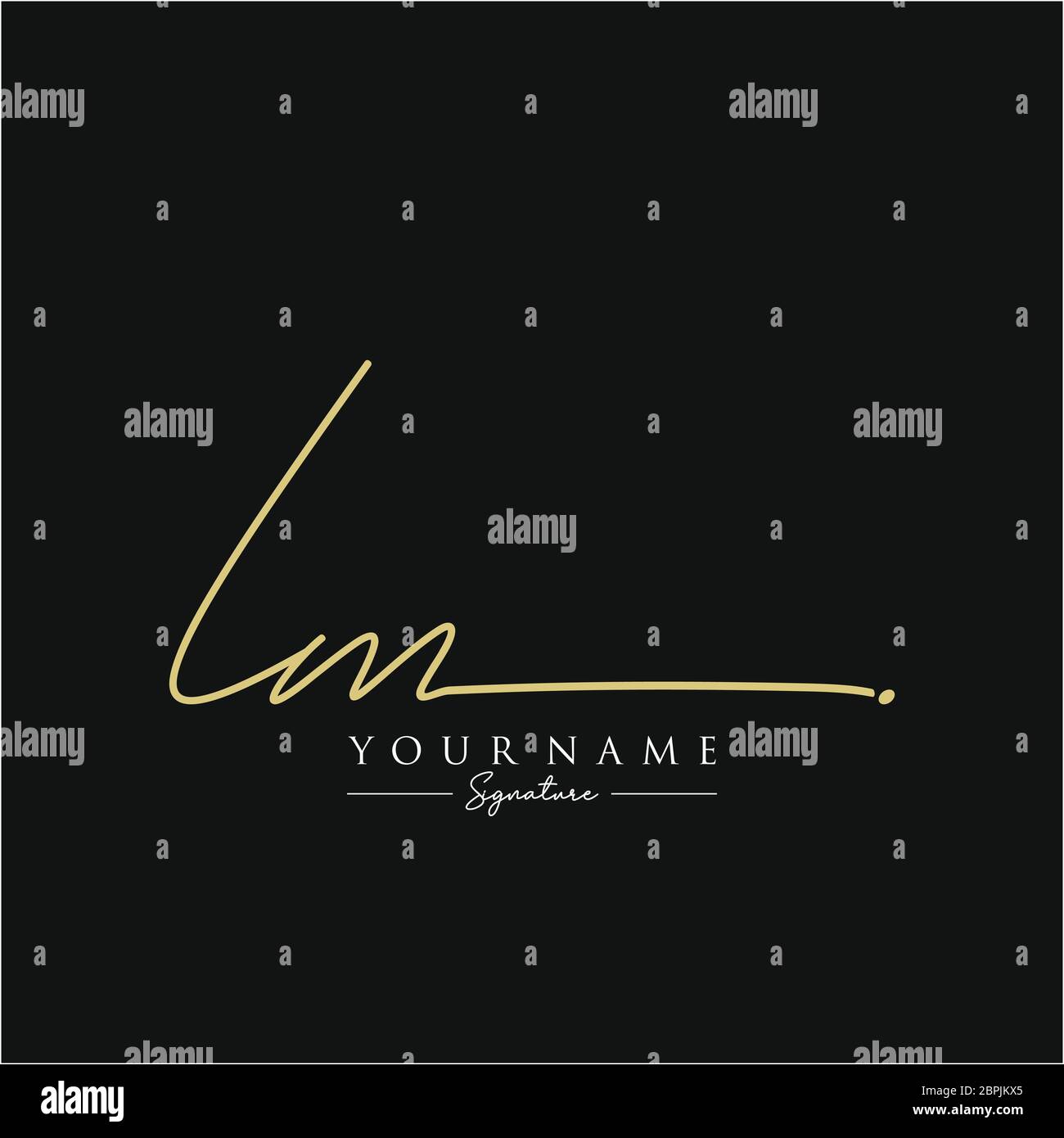Lm signature Stock Vector Images - Alamy