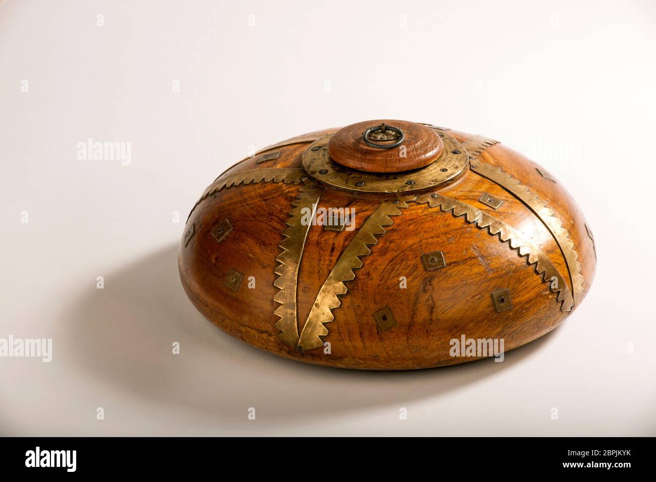 Bishnoi tribe wooden opium container from Thar Desert, Rajasthan area ...