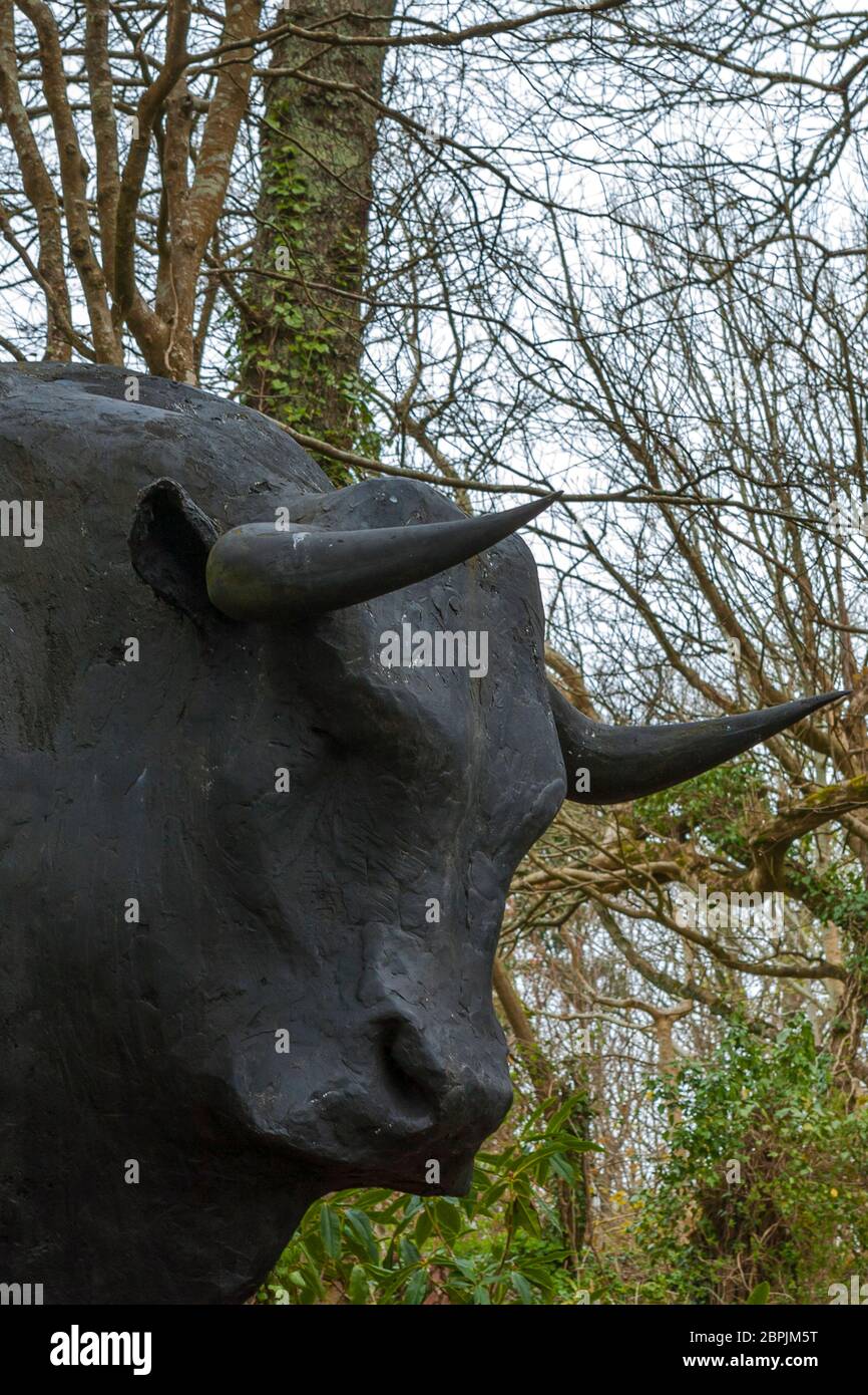 "Minotaur" by Tim Shaw RA, Tremenheere Sculpture Garden, Penzance ...