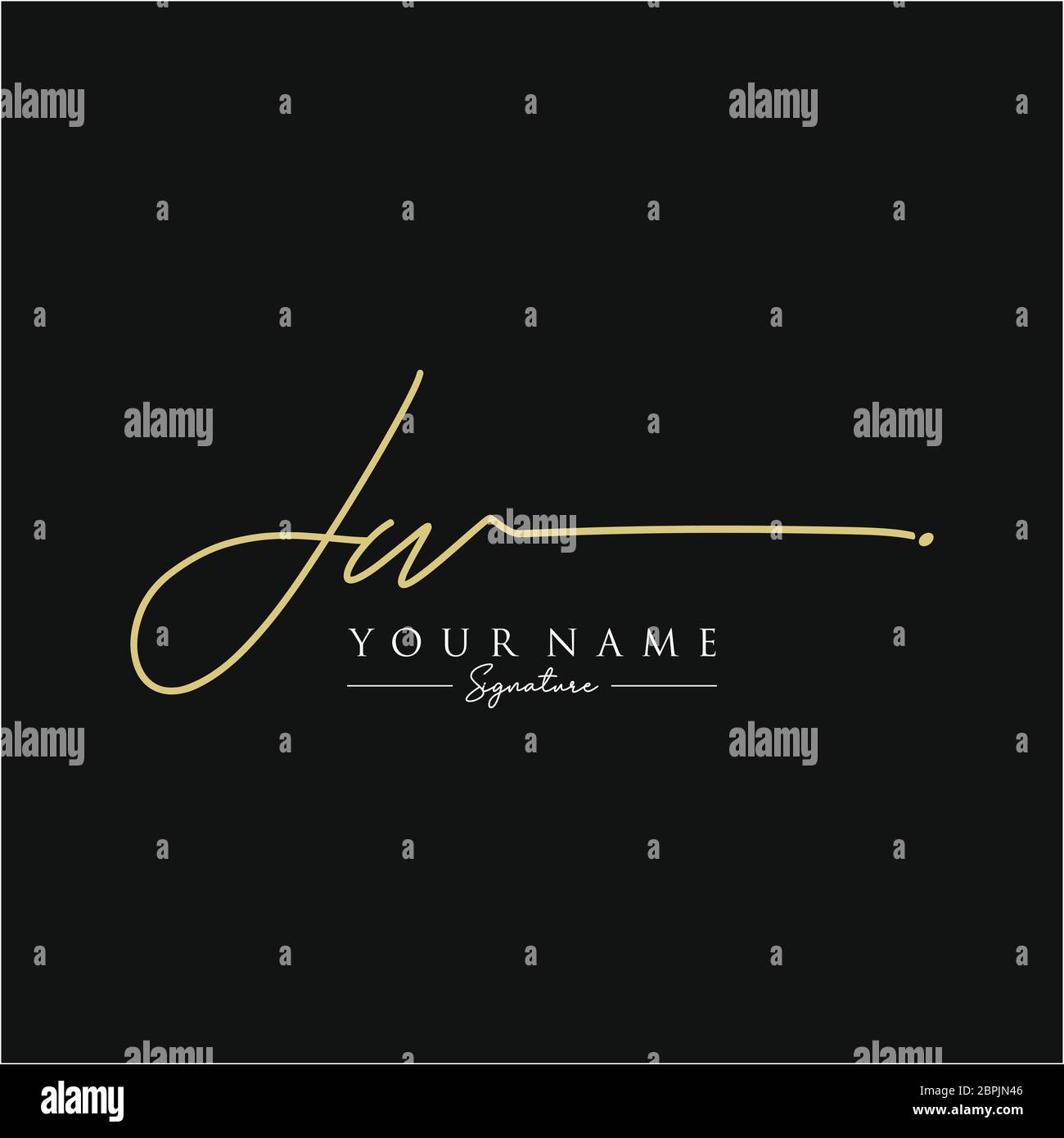 Letter jw logo hi-res stock photography and images - Alamy