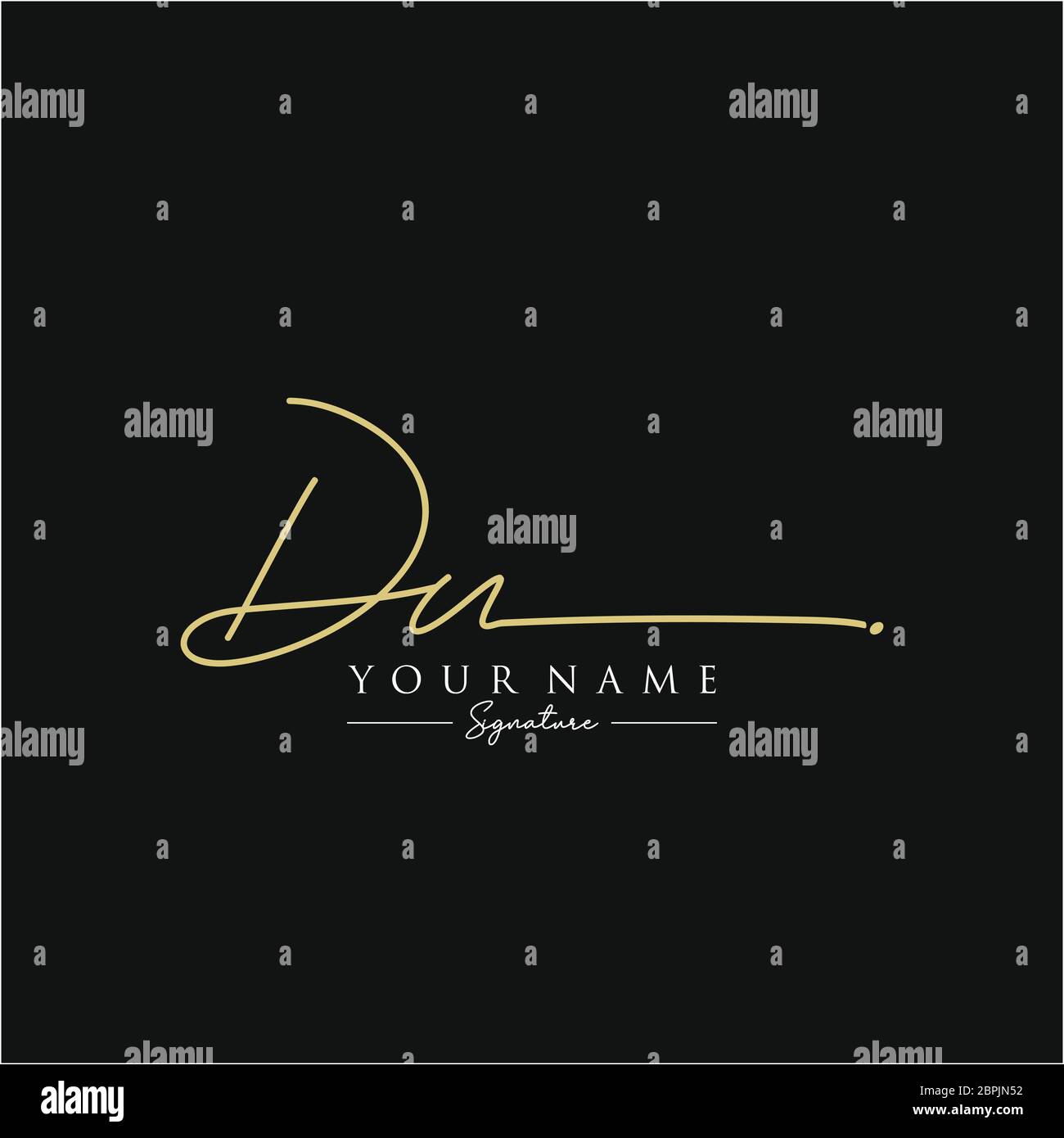 Du letter logo Stock Vector Images - Alamy