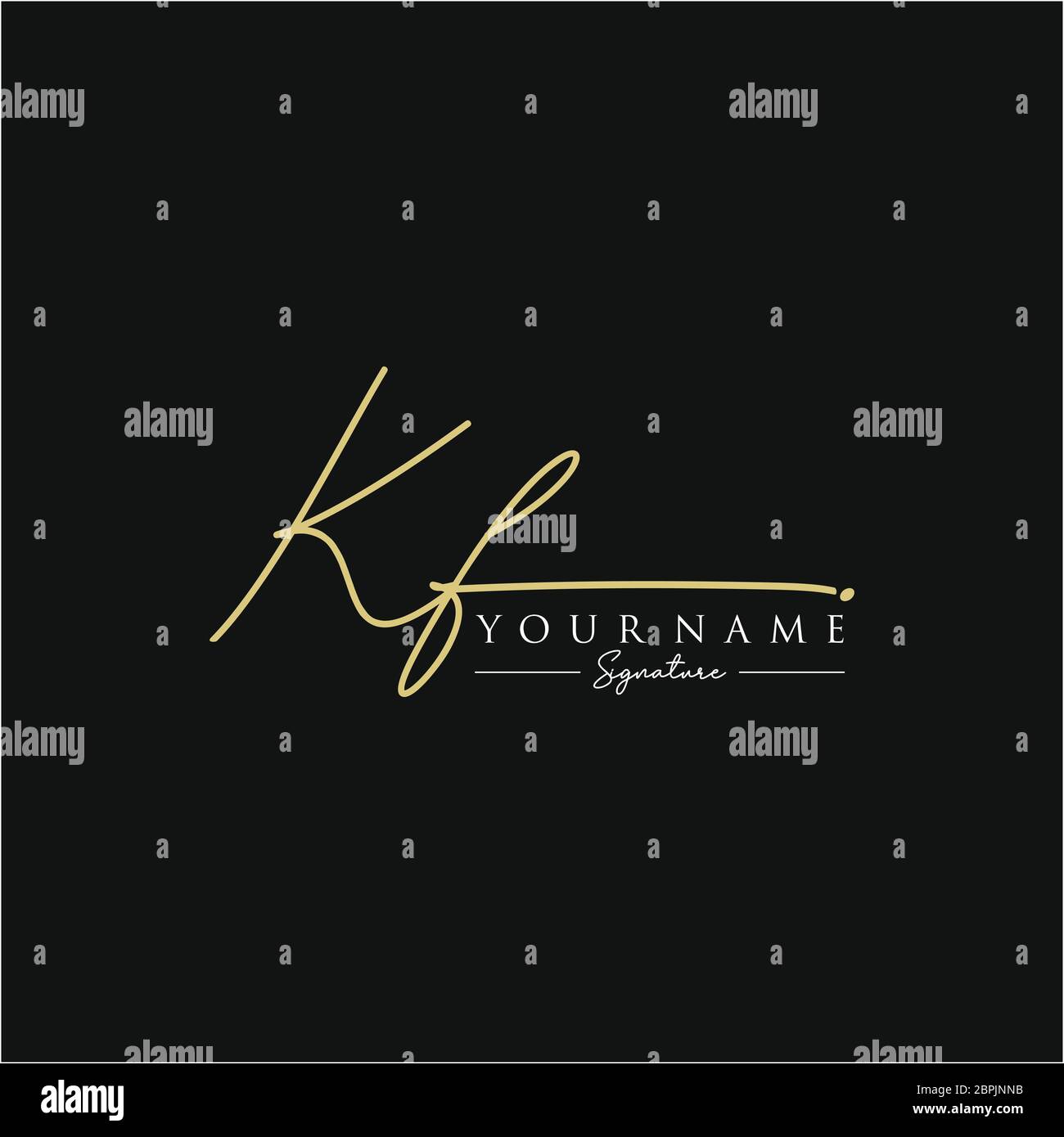 Kf modern logo Stock Vector Images - Alamy