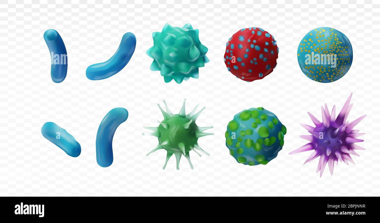 Virus disease. Abstract background virus. Set virus. Virus icon set ...