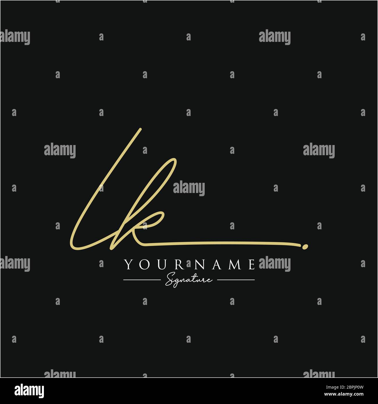 Lk modern logo hi-res stock photography and images - Alamy