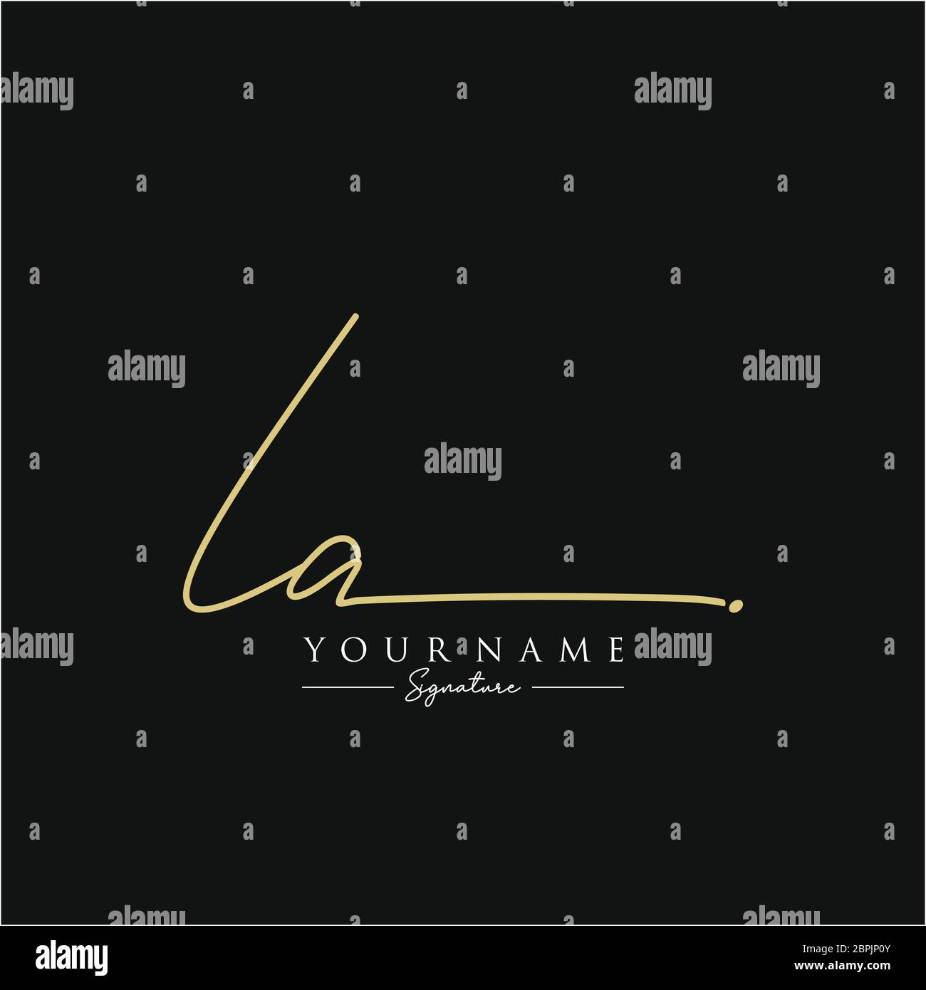 Alphabet la logo Stock Vector Images - Alamy