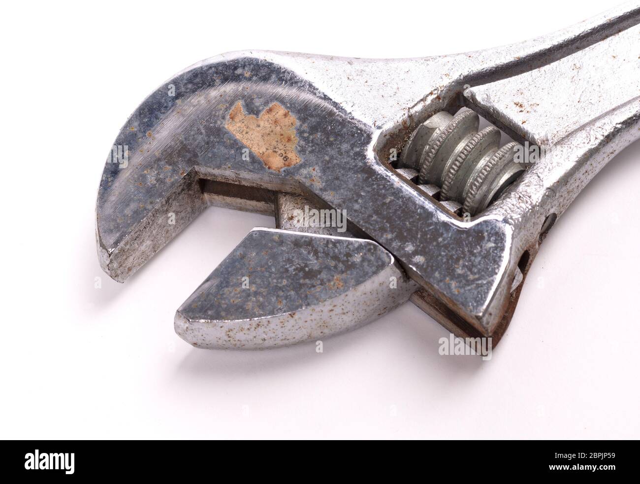 Wrench tool isolated on a white background Stock Photo - Alamy