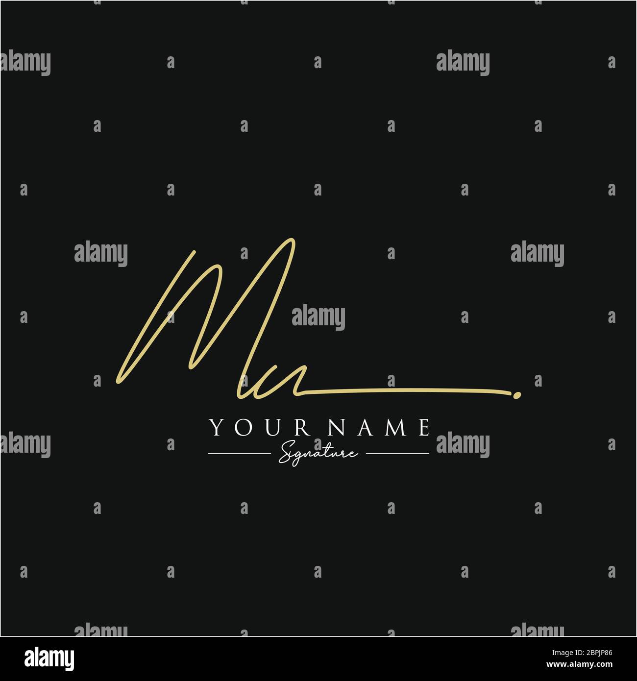 MU Initial letter handwriting and signature logo Stock Vector Image ...
