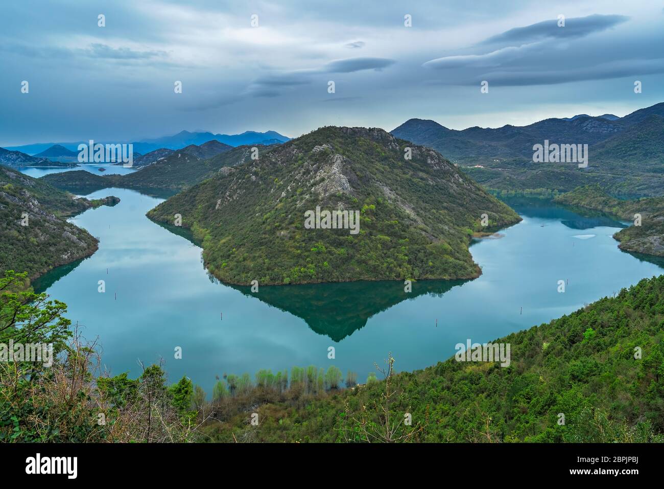 The hill called the Green Pyramid and the bend of the Rijeka Crnojevica ...
